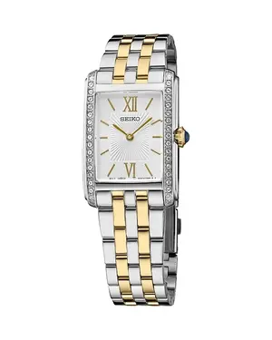 SEIKO Essentials Two Tone Watch 33mm X 23mm - White/two Tone