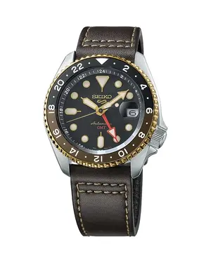 SEIKO 5 Sports Watch, 43mm - Black/black