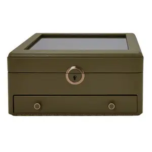 Wolf Earth Watch Stand Box - Olive
