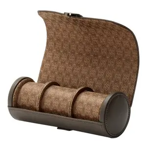 Wolf Earth Triple Watch Roll - Coffee
