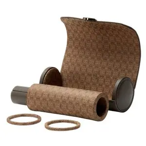 Wolf Earth Triple Watch Roll - Coffee