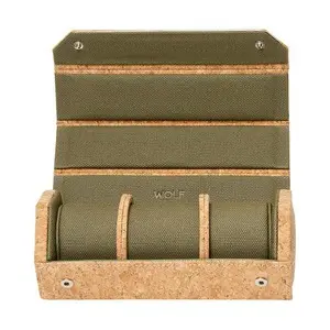 Wolf Cortica Triple Hexagon Watch Roll With Capsule