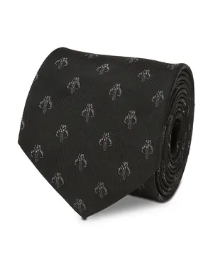 CUFFLINKS, INC. The Mandalorian Crest Silk Classic Tie - Black