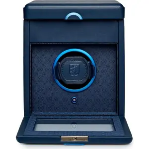 Wolf Earth Single Watch Winder - Midnight Blue