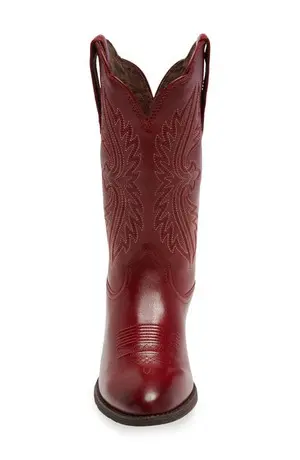 Ariat Heritage Leather Western Boot - Rosy Red