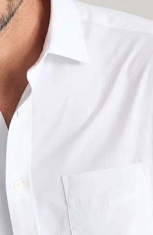 UNTUCKIT Gironde Performance Stretch Button-up Shirt - White