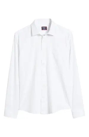 UNTUCKIT Gironde Performance Stretch Button-up Shirt - White