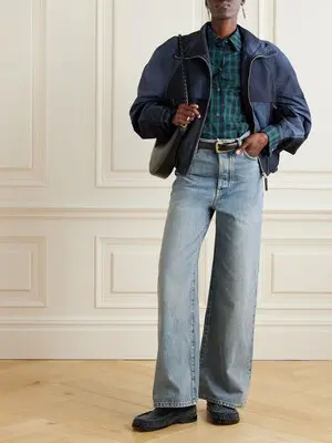 Loewe Asymmetric Checked Cotton-poplin Shirt