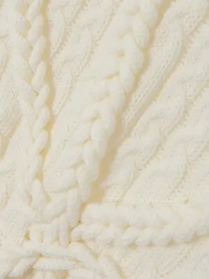 Loewe Anagram Cable-knit Wool Vest
