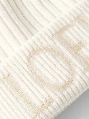 Loewe Embroidered Wool Beanie
