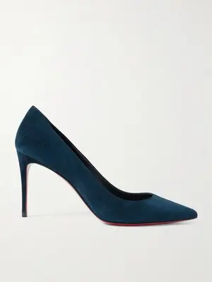 CHRISTIAN LOUBOUTIN Kate 85 Suede Point-toe Pumps