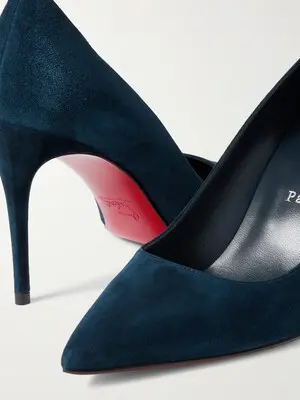 CHRISTIAN LOUBOUTIN Kate 85 Suede Point-toe Pumps