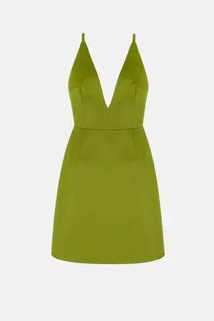 EMILIA WICKSTEAD Vero Mini Dress - Olive