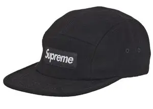 Supreme Wool Camp Cap Black