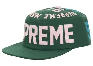 Supreme Alpha Omega Pillbox Hat - Dark Green