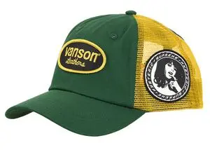 Supreme Hysteric Glamour Vanson Leather Mesh Back Cap - Green