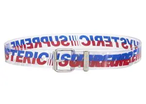 Supreme Hysteric Glamour Vinyl Belt - Clear