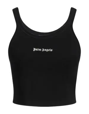 Palm Angels Cotton Tank Top - Black