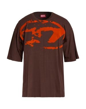 DIESEL® T-shirt Chocolate Size Cotton, Polyamide - Brown