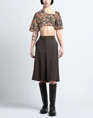 CONNOR & BLAKE Woven Crop Top - Green