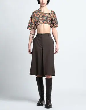 CONNOR & BLAKE Woven Crop Top - Green