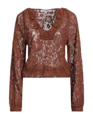 CONNOR & BLAKE Lace Top - Brown