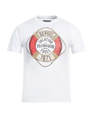 Vilebrequin Man T-shirt Marigold Size S Cotton White