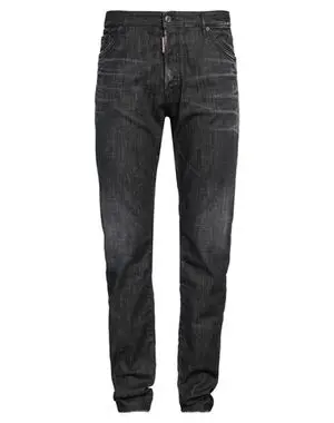 Dsquared2 Tapered Jeans With Logo - Black