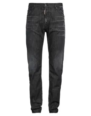 Dsquared2 Tapered Jeans With Logo - Black