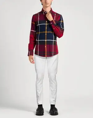 DONDUP Stretch Gabardine Straight Leg Pants - White