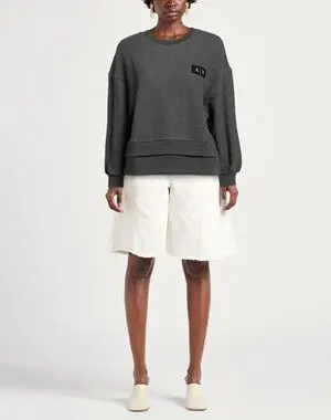 Armani Exchange Sweatshirt In Cotton And Polyester - Grey