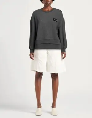Armani Exchange Sweatshirt In Cotton And Polyester - Grey