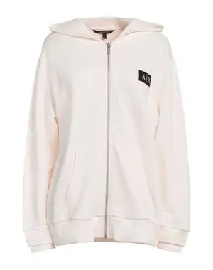 Armani Exchange Cotton-blend Fleece Sweatshirt - Off White