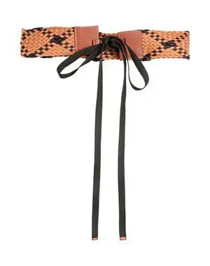 Liviana Conti Leather Corset Belt - Brown