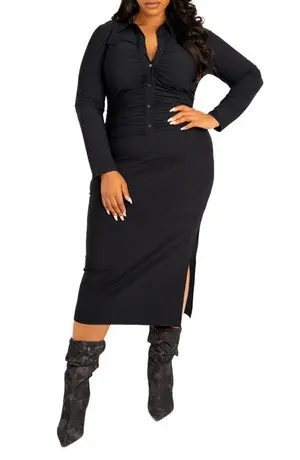 Buxom Couture Ruched Day Dresses