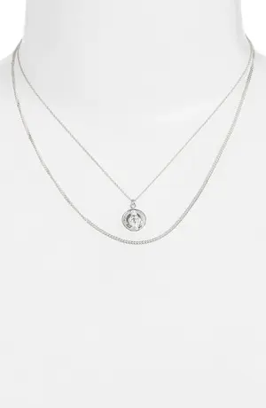 Argento Vivo Virgin Mary Layered Pendant Necklace