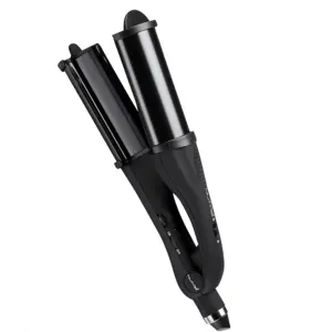 NUME Pentacle 2-in-1 Curling Wand And Deep Waver - Black