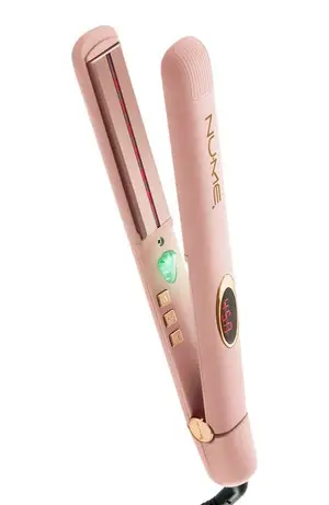 NUME Megastar Flat Iron | 1-inch Tourmaline Hair Straightener - Blush