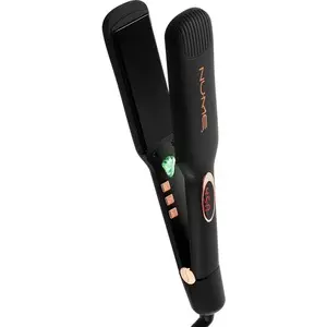 NUME Megastar X Flat Iron 1.75-inch Tourmaline Hair Straightener - Black/rosegold