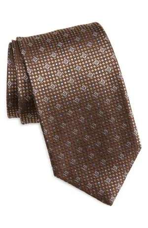 David Donahue Silk Jacquard Neck Tie