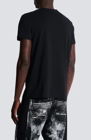 Balmain Logo Graphic T-shirt - Eab Black/ White