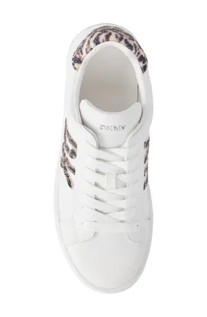 Dkny Abeni Lace-up Sneakers - White/ Natural