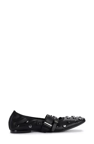 Dkny Davey Studded Ballet Flat - Black