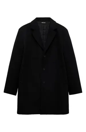 Mango Quilted Lined Wool-blend Coat