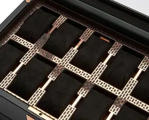 Wolf Axis 10 Piece Watch Box - Copper