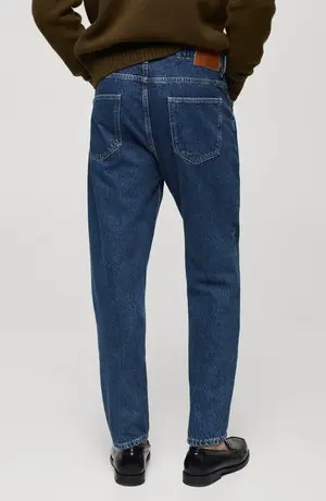 Mango Tapered Jeans - Dark Blue