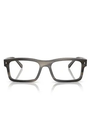 Ray-ban 56mm Rectangle Eyeglasses - Havana Gradient