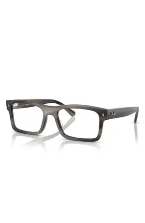 Ray-ban 56mm Rectangle Eyeglasses - Havana Gradient