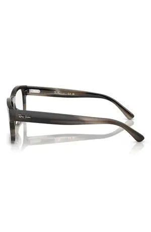 Ray-ban 56mm Rectangle Eyeglasses - Havana Gradient