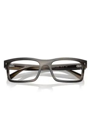 Ray-ban 56mm Rectangle Eyeglasses - Havana Gradient
